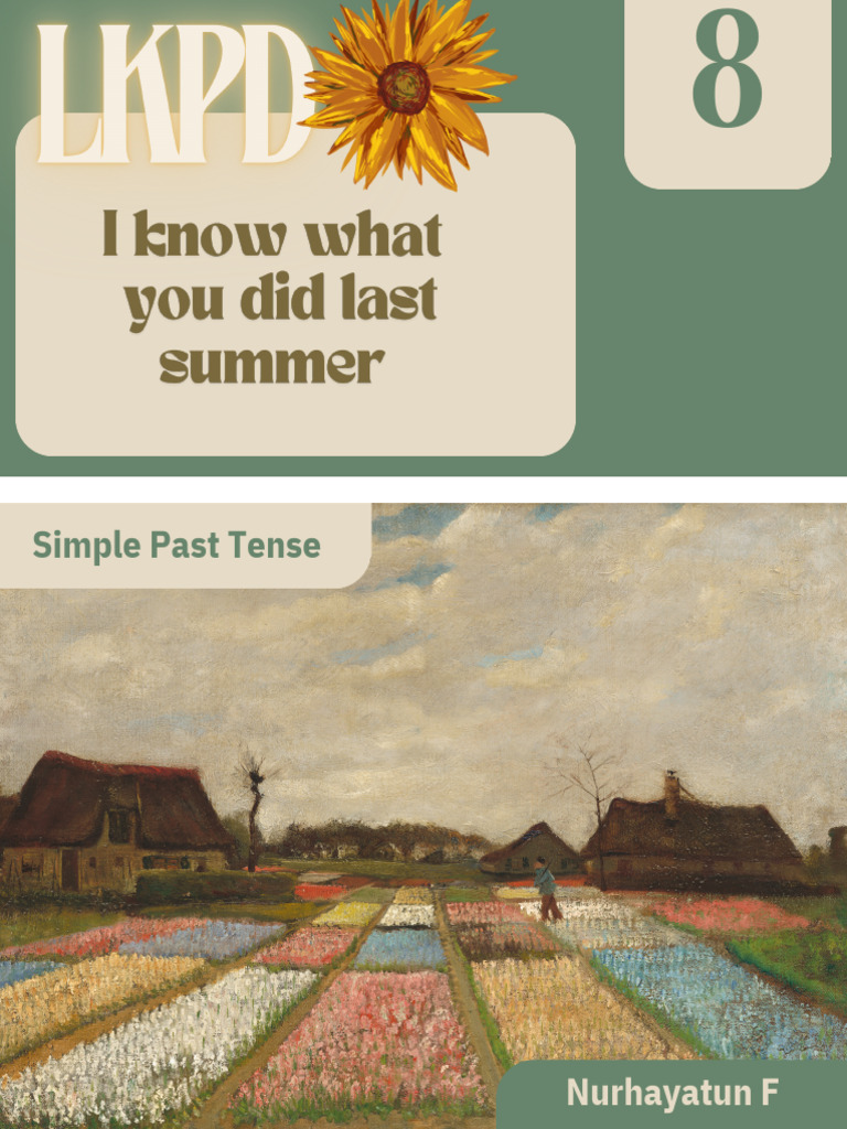 LKPD - Simple Past Tense | PDF | Vincent Van Gogh | Language Mechanics
