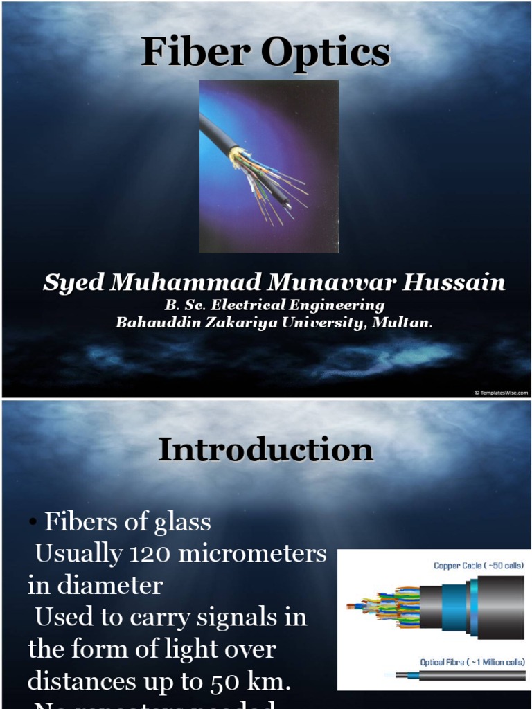 Fiber Optics | PDF | Scattering | Optical Fiber