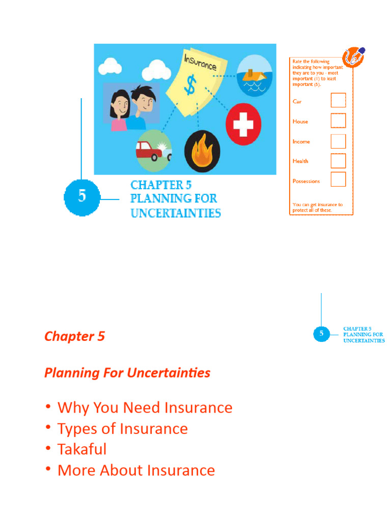 Topic 5 - Planning For Uncertainties 2 | PDF | Insurance | Life Insurance