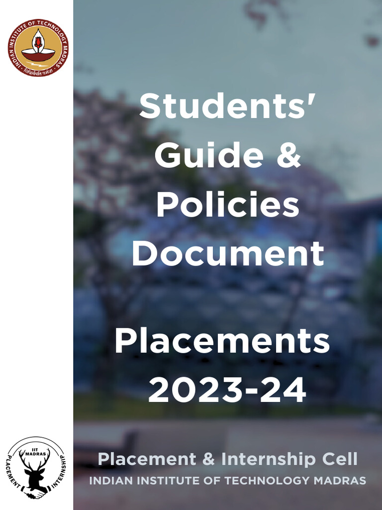 Students Guide & Policies Document Placements 2023-24 | PDF | Online ...
