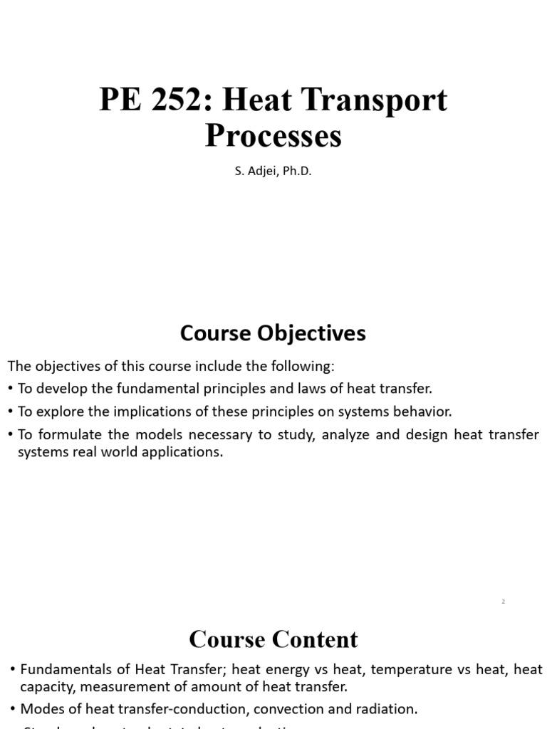 1 Fundamentals of Heat Transfer | PDF | Heat | Temperature