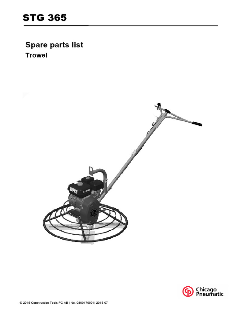 STG-36 Spare Parts Manual | PDF | Screw | Washer (Hardware)