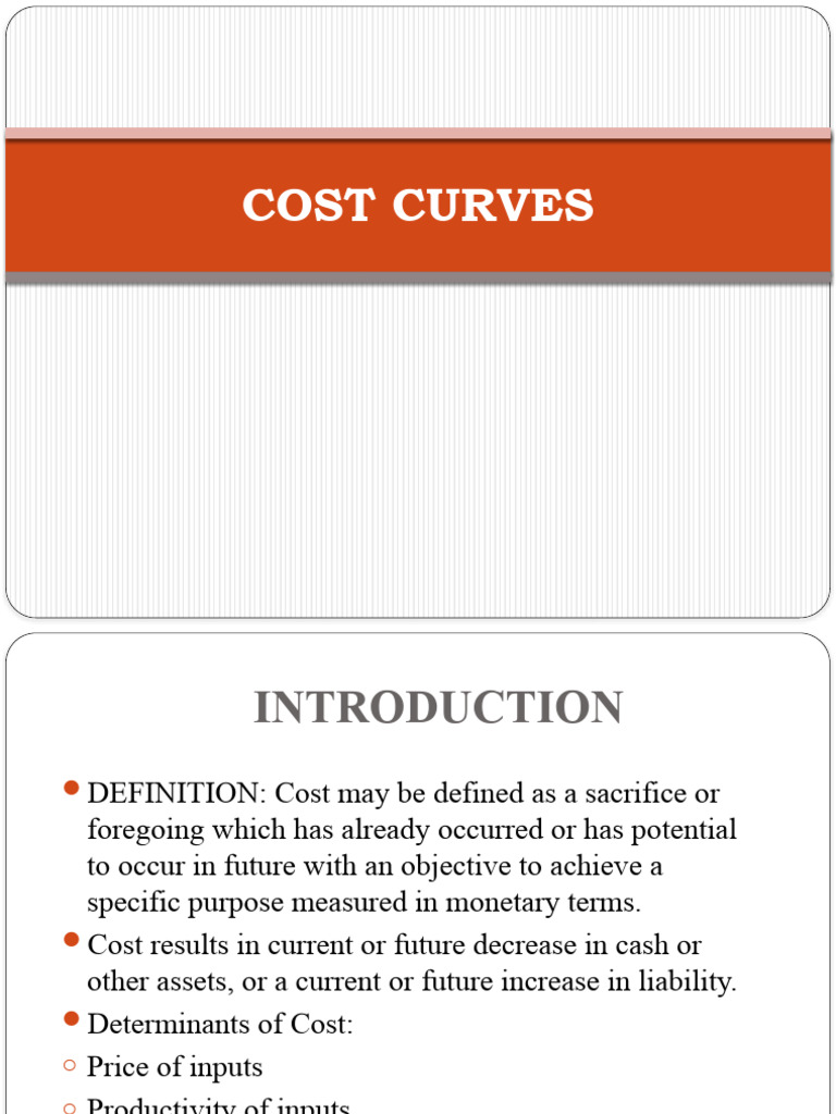 Cost Curve | PDF | Average Cost | Marginal Cost