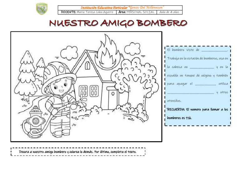 667195511f8aa - PERSONAL SOCIAL - 4 AÑOS (El Bombero) | PDF