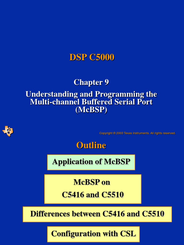 MCBSP - V1.04 | PDF | Input/Output | Computer Engineering