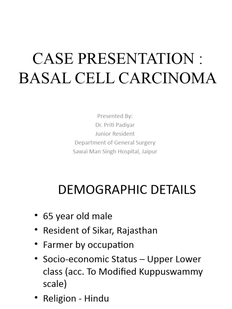 CASE PRESENTATION-BCC | PDF | Medical Specialties | Causes Of Death