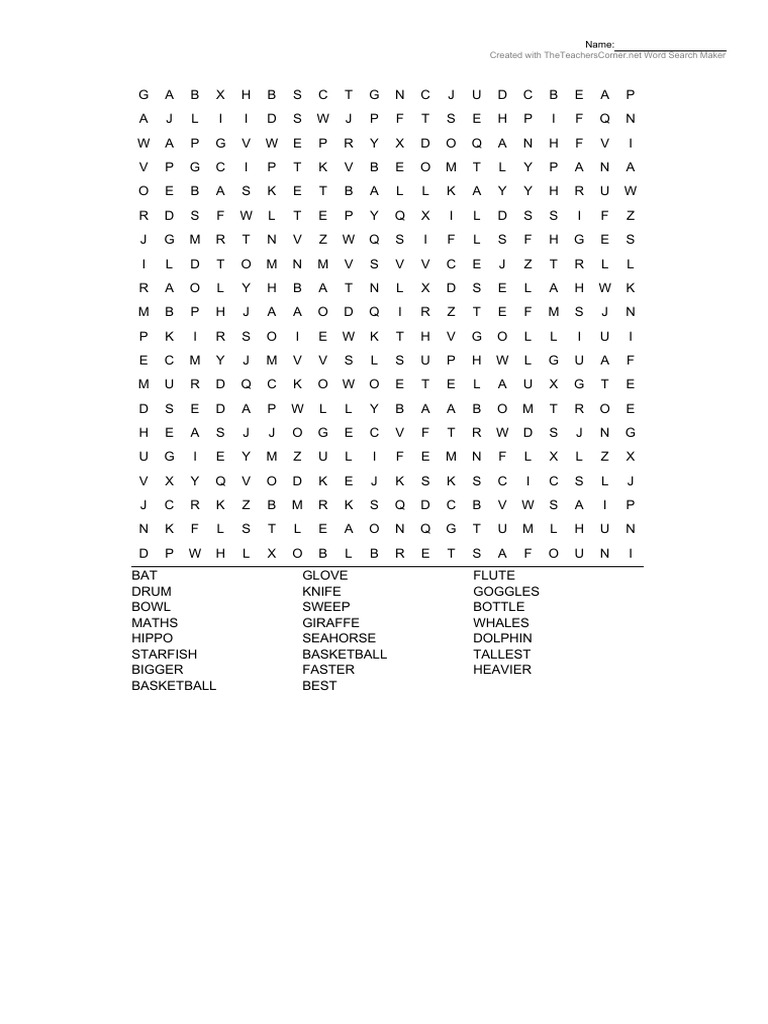 JF6-09 07 wordsearch-Cu5ILr0FX5 | PDF