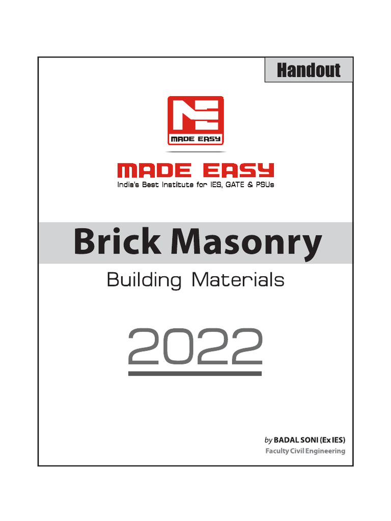 Brick Masonry | PDF