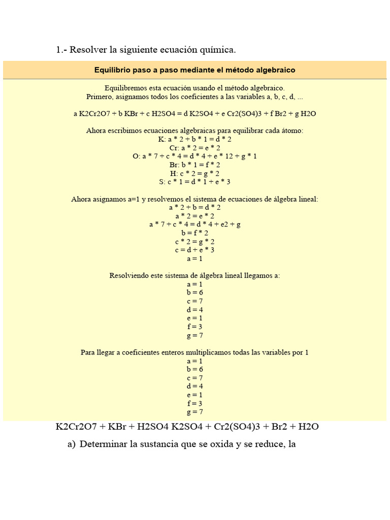 Qui Mica | PDF | Redox | Estequiometría