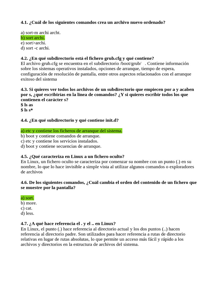 Comandos y Conceptos Básicos de Linux | PDF | Archivo de computadora | Arranque