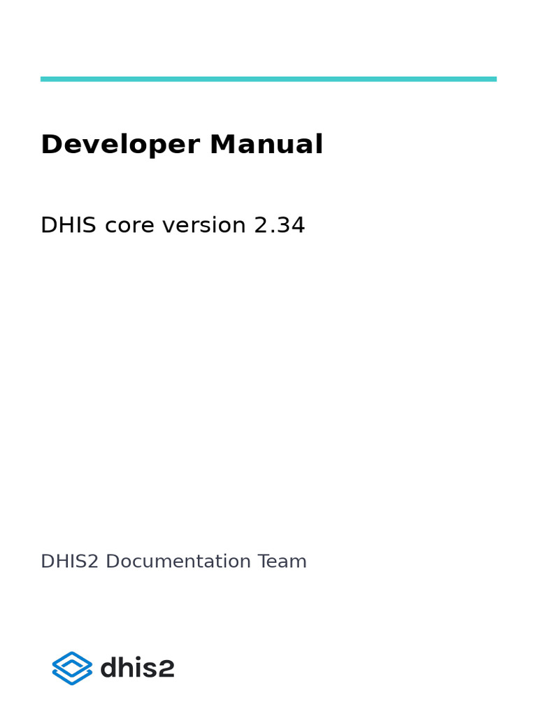 Dhis2 Developer Manual | PDF | Web Server | Internet & Web