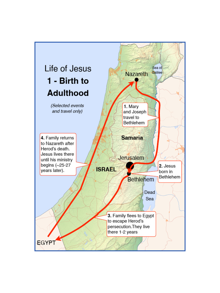 Life-of-Jesus-Travel-Maps | Download Free PDF | Ministry Of Jesus | Jesus