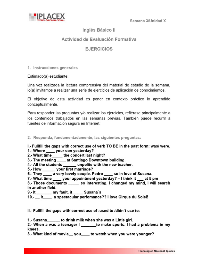 EJ - 3 (8) Ingles 2 | PDF