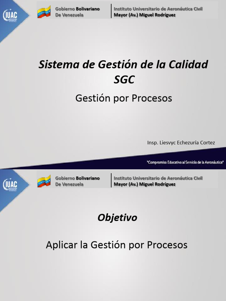 Gestión por Procesos en Calidad SGC | PDF | Calidad (comercial) | Business