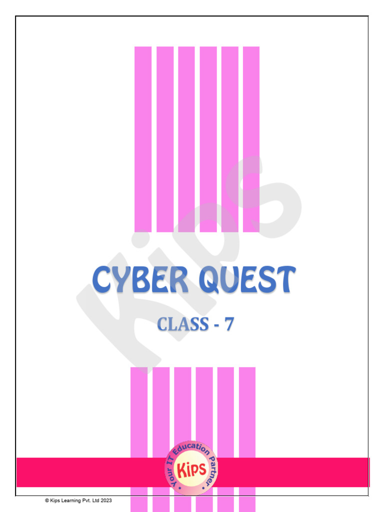 GR 7 Cyber Quest Answer Key | PDF | Computing | Computer Science