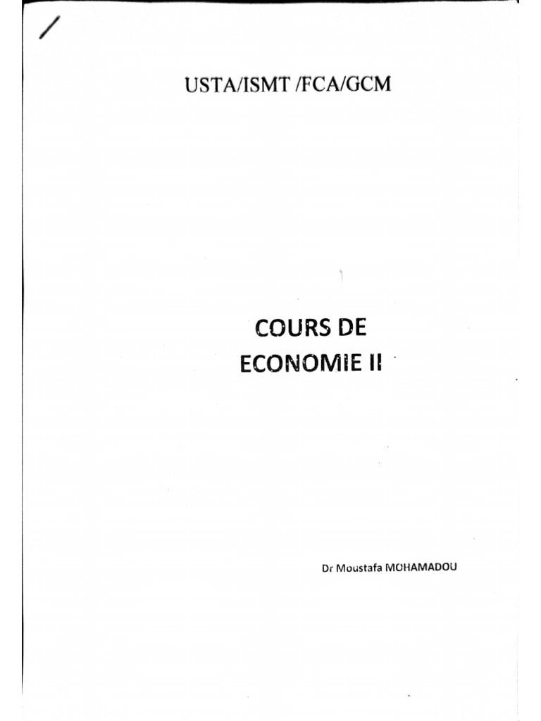Économie Cour | PDF