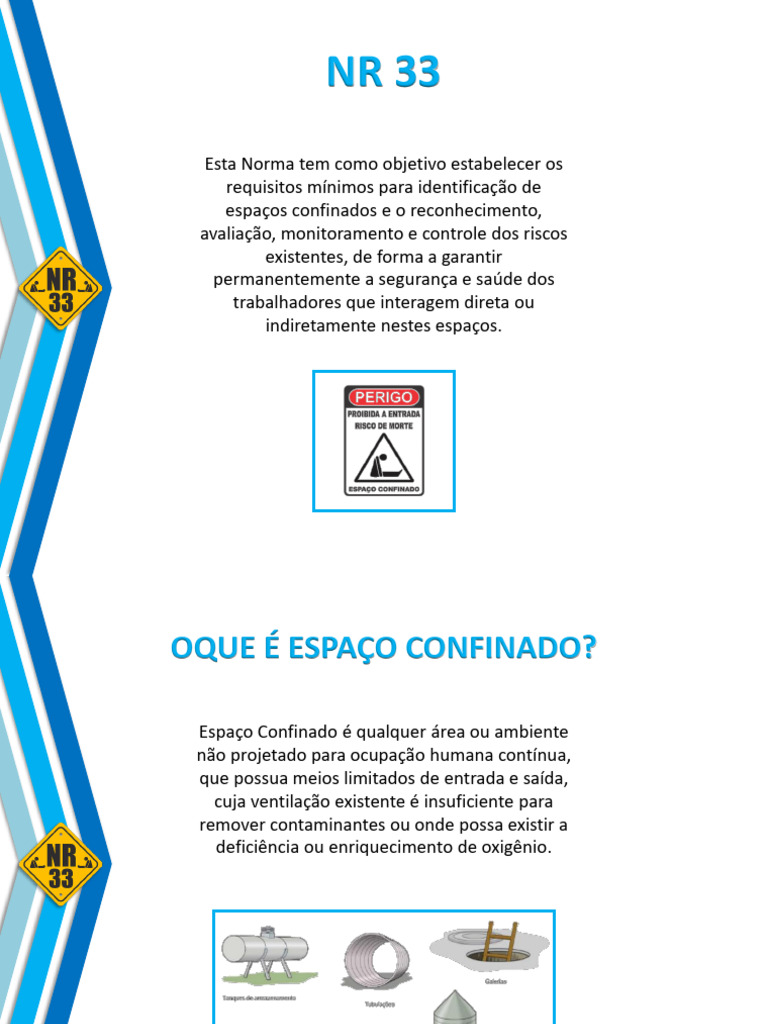 Segurança em Espaços Confinados NR 33 | PDF | Combustão | Monóxido de ...