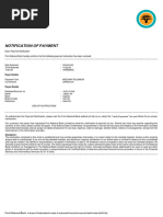 Notification of Payment. FNB Payment Proof | PDF | Payments