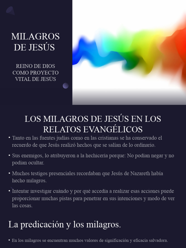 Milagros de Jesús y el Reino de Dios | PDF | Ciencias sociales | Historia
