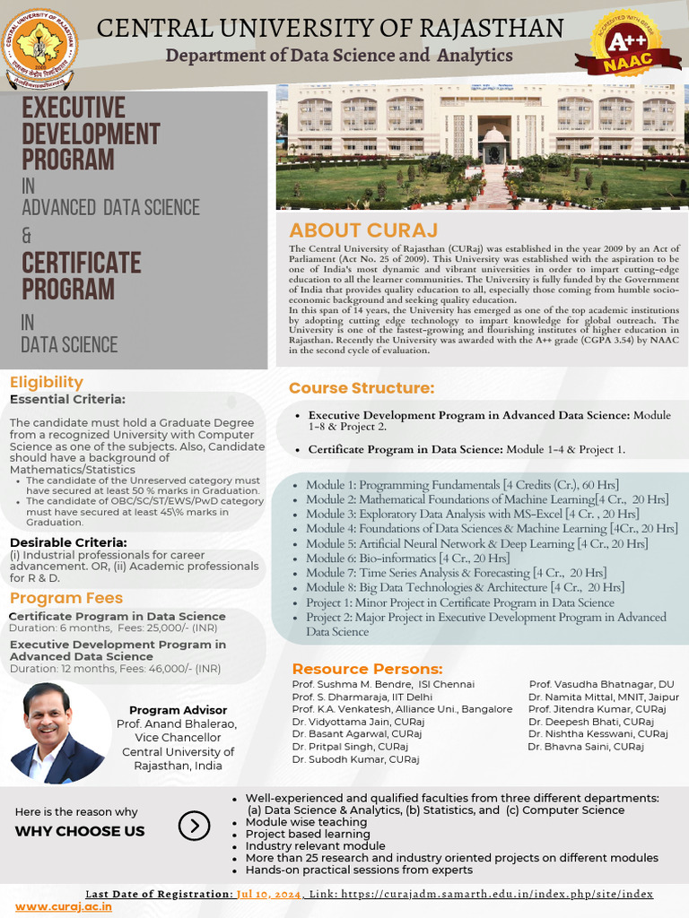 Certificate Program Data Science Flyer | PDF | Data Science | Science Certificate Program Data Science Flyer | PDF | Data Science | Science