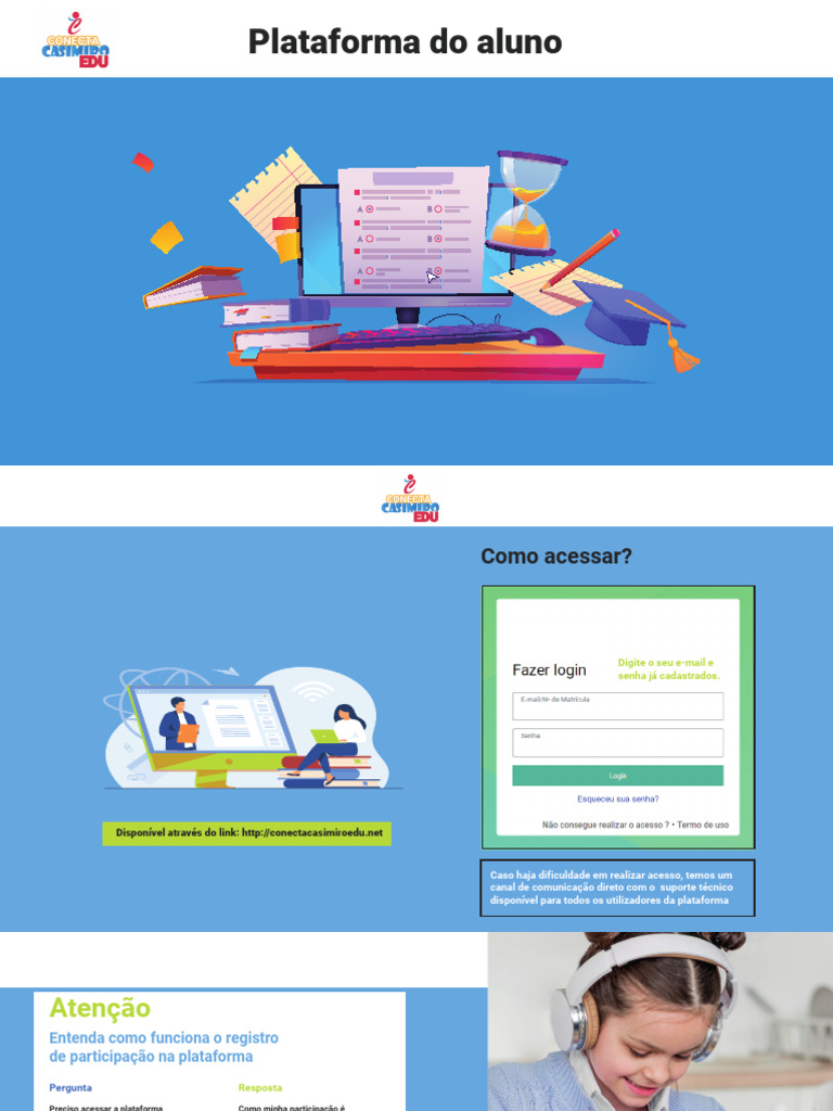 Tutorial Aluno Casimiro | PDF | Aplicativo para celular | Senha
