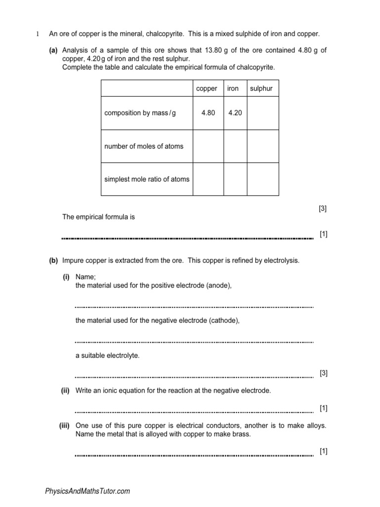 Properties of Metals 8 QP | PDF | Zinc | Iron