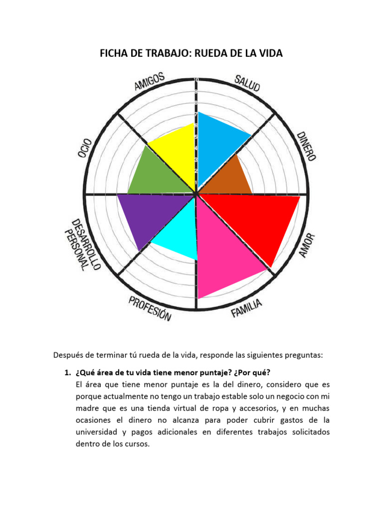 Rueda de La Vida | PDF | Relaciones personales, crianza y desarrollo ...