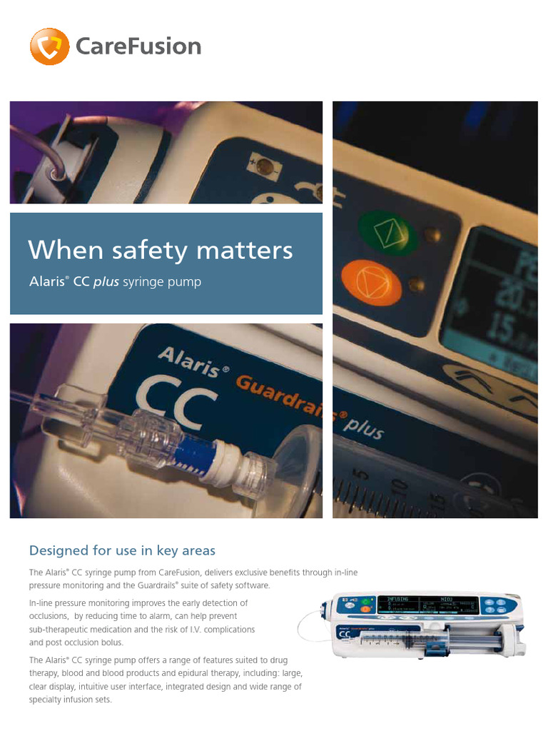 Alaris CC Plus | PDF | Syringe