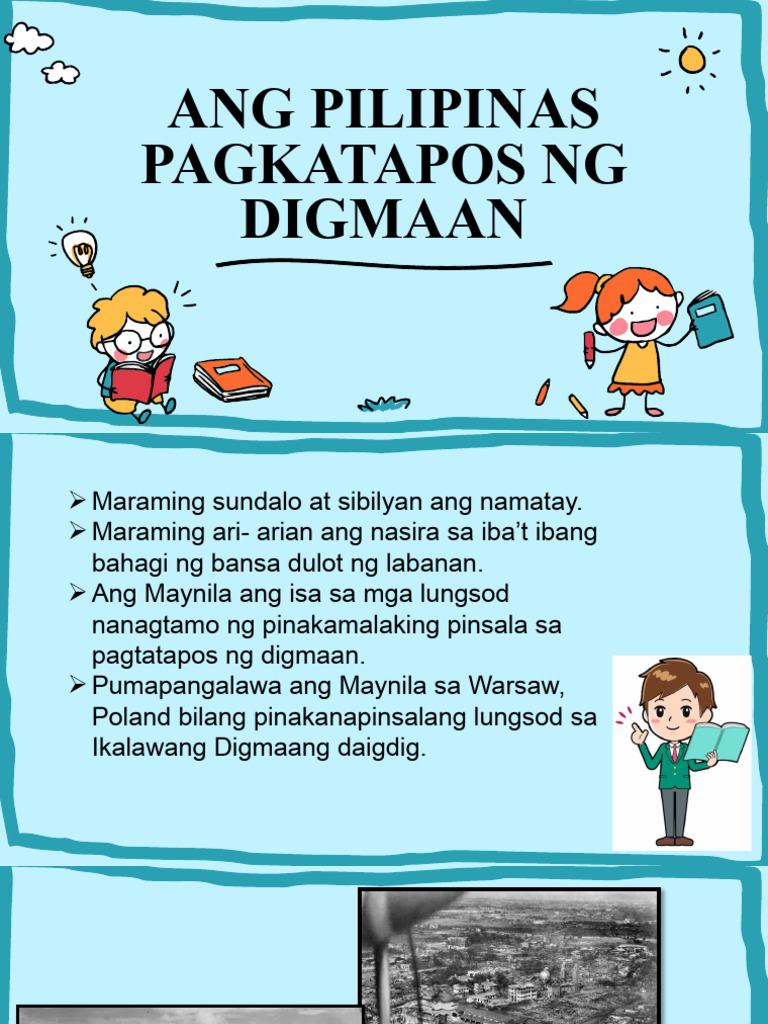 Ang Pilipinas Pagkatapos NG Digmaan | PDF