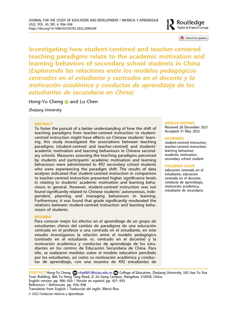 cheng-chen-2022-investigating-how-student-centered-and-teacher-centered-teaching-paradigms ...