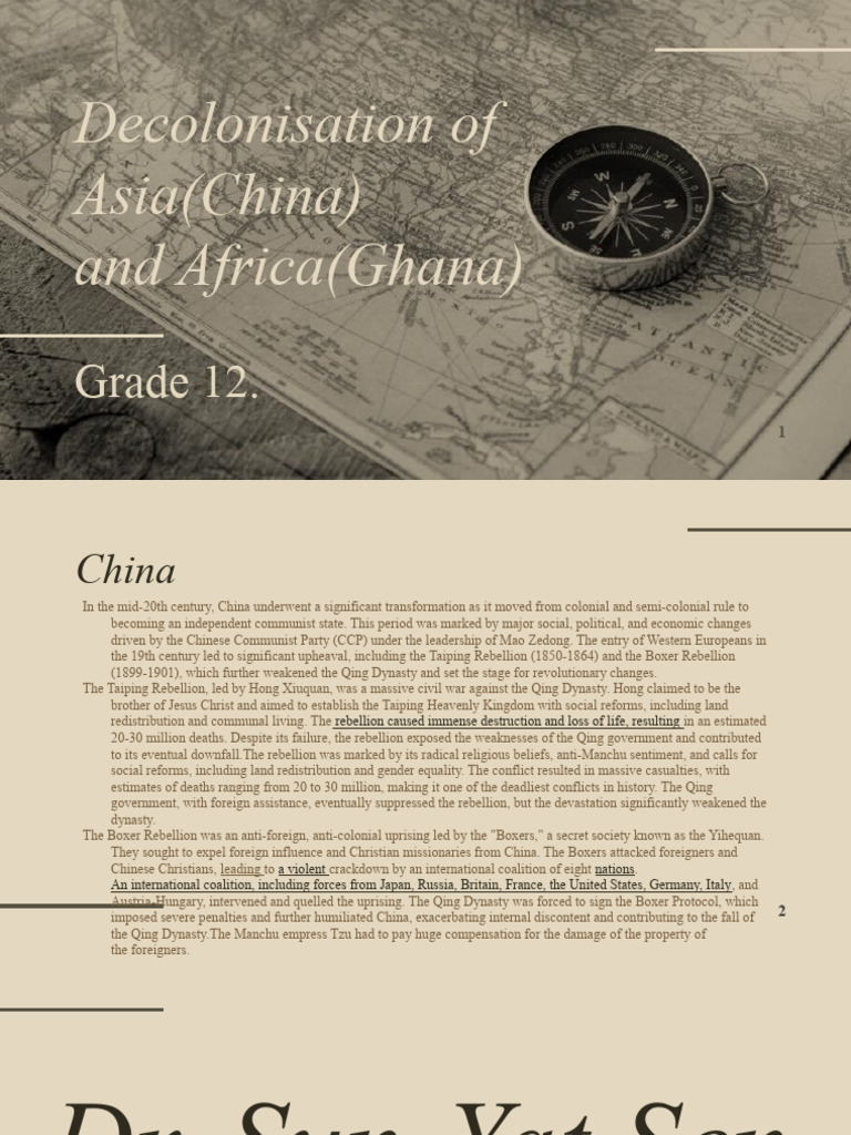 Decolonisation in Asia and Africa | PDF | Kuomintang | Chiang Kai Shek