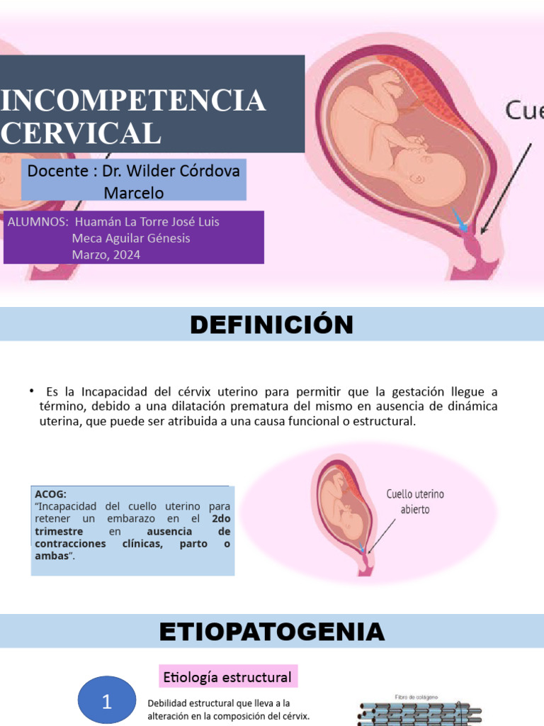 Incompetencia Cervical | PDF | El embarazo | Parto