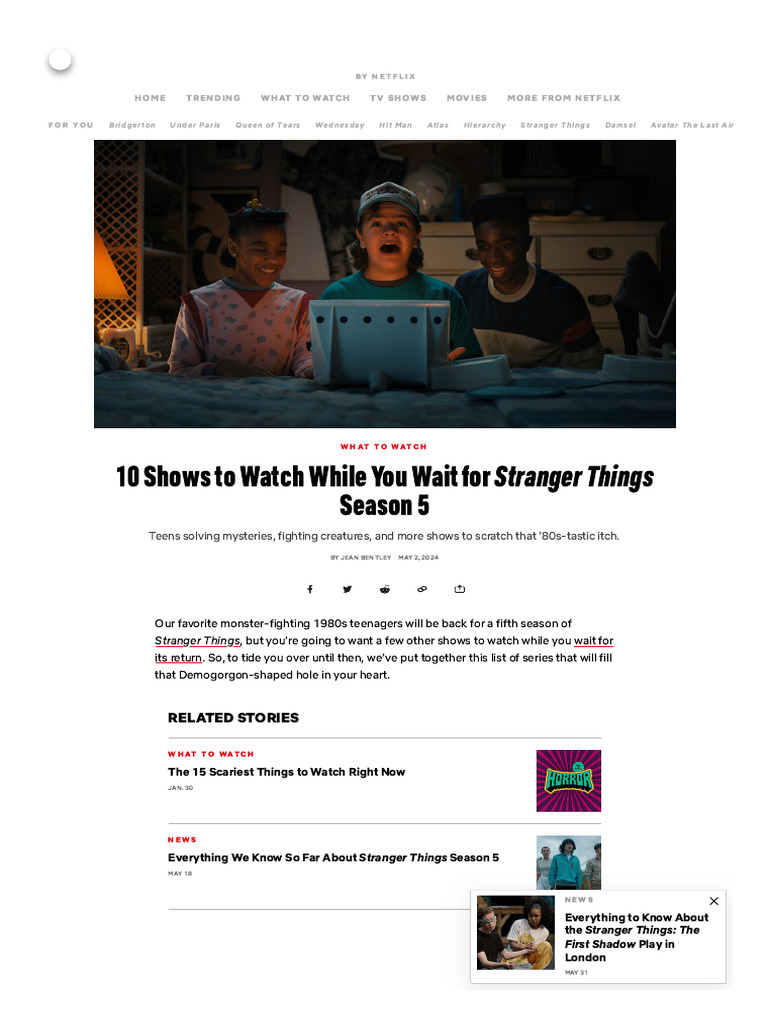 10 Shows to Watch While Waiting for ST | PDF