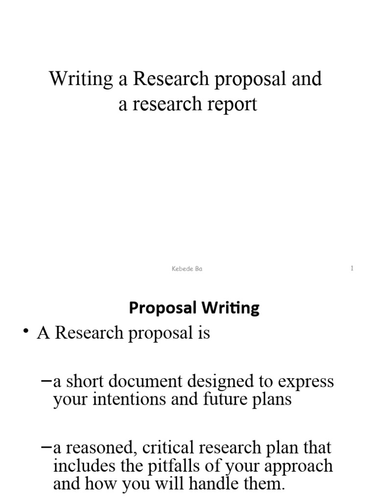 Research Proposal Writing | PDF | Methodology | Scientific Method
