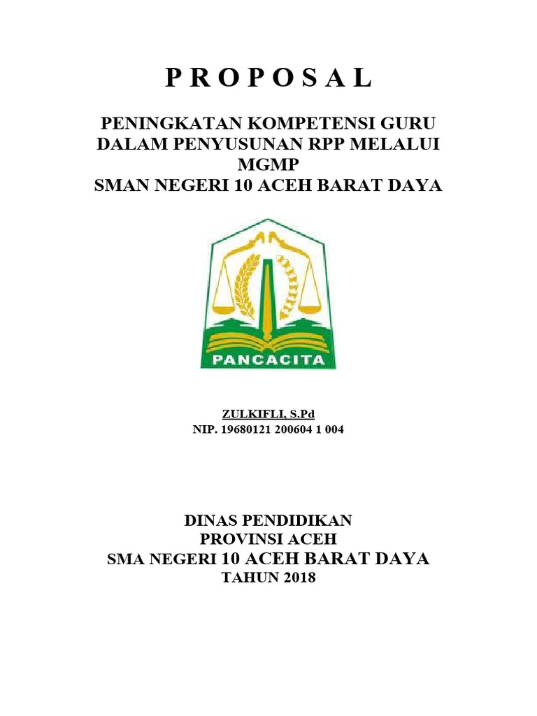 003.proposal MGMP | PDF | Bisnis | Kesehatan Holistik