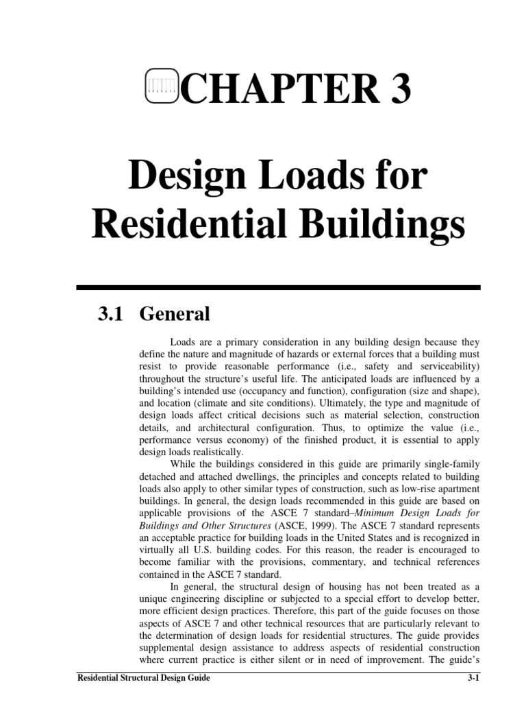 Chapter 3 Design Loads For Residential B | PDF | Wind Speed | Wound