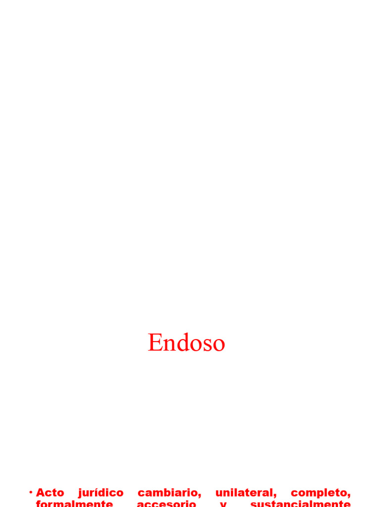 El Endoso | PDF