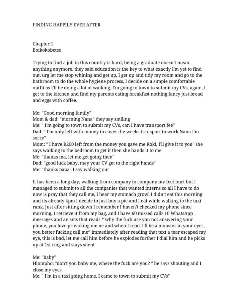 Finding Happily Ever After by Beth Machobane | PDF