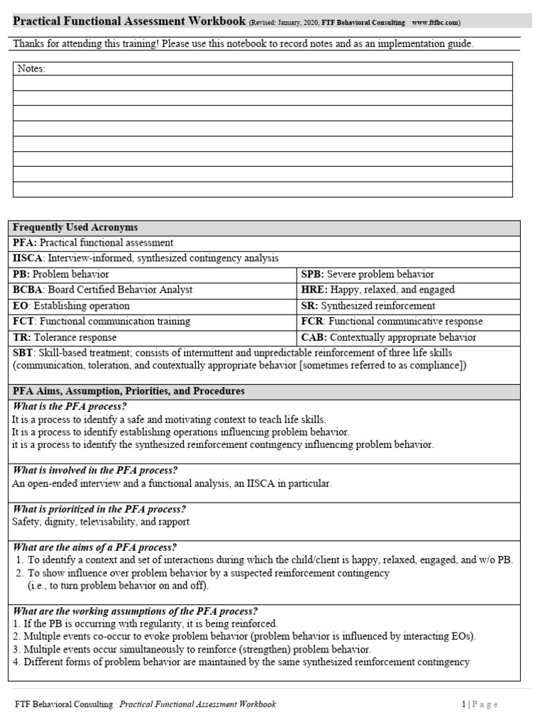Open Ended Interview - Hanley | PDF | Reinforcement | Behavior