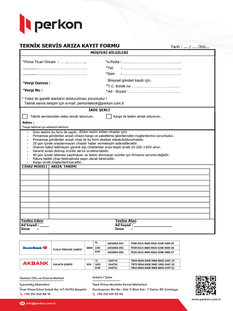 Ariza Kayit Formu | PDF