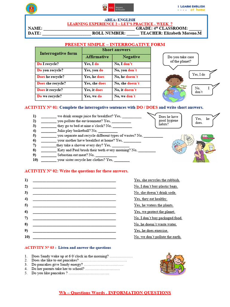 Lets Practice Week 7 4to | PDF | Water | Recycling