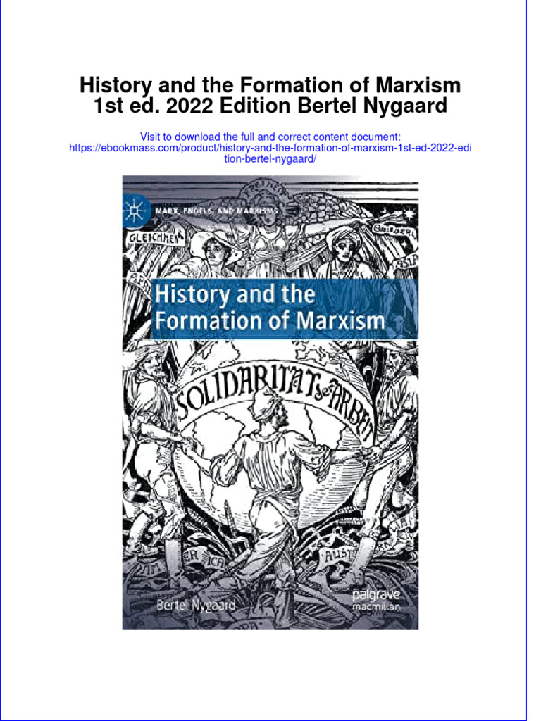 History and the Formation of Marxism 1st ed. 2022 Edition Bertel ...