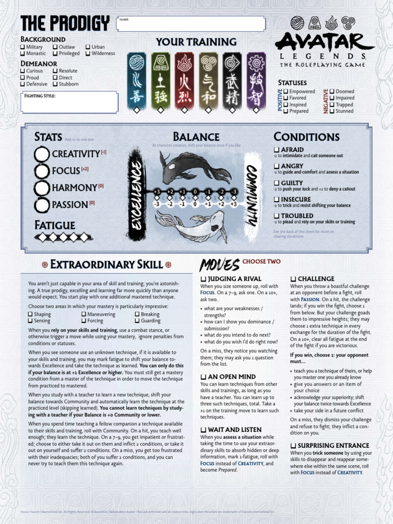 Prodigy Character Playbook Guide | PDF