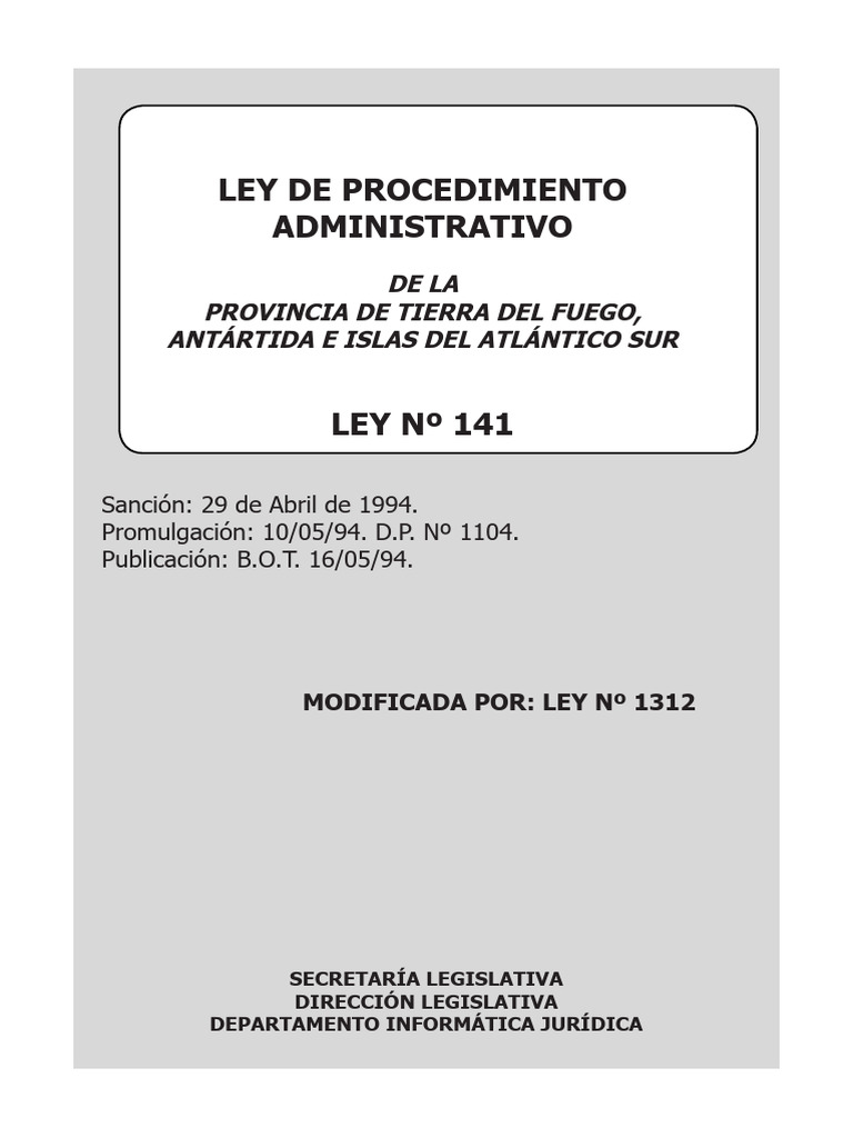 Ley 141 | PDF | Justicia | Crimen y violencia
