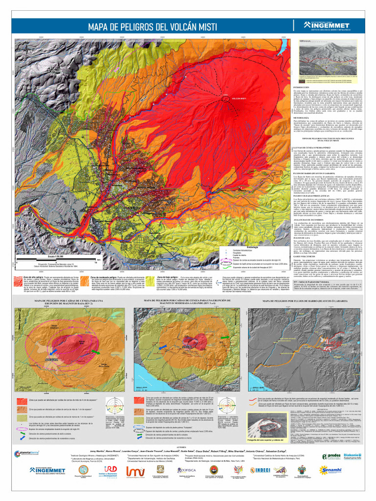 Zonas de Peligro Volcánico en Arequipa | PDF | Volcán | Volcanismo