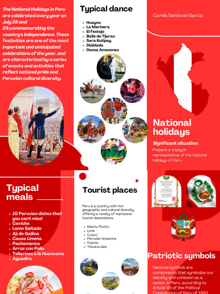 Peru's National Holidays Triptych Guide | PDF | Peru | Western Cuisine