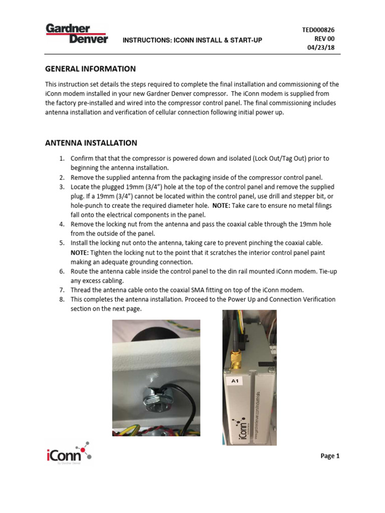 Iconn Installation and Start-Up | PDF | Electrical Engineering ...