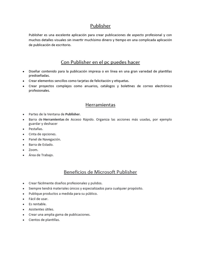 Guía Completa de Microsoft Publisher | PDF | Negocios | Informática
