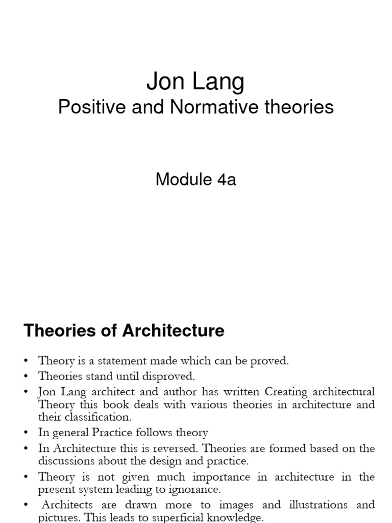 Module 4a-Lang | PDF | Theory | Science