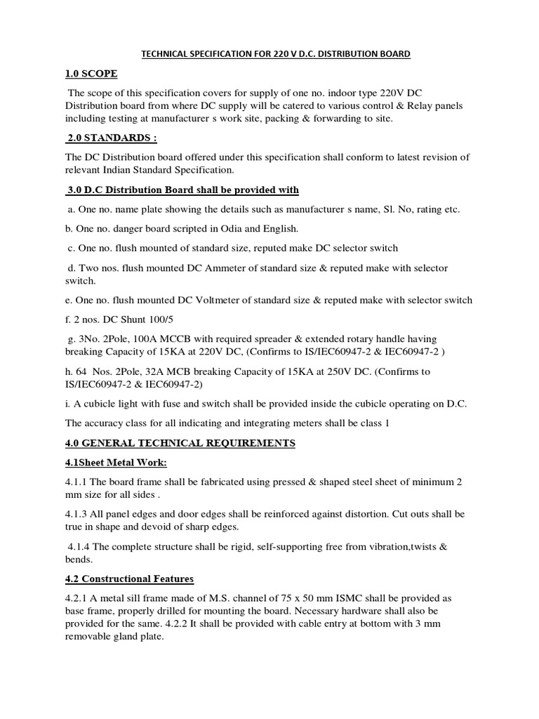 150018120021TSpec-01 PDP 2018-19 14122018 | PDF | Electrical Wiring ...